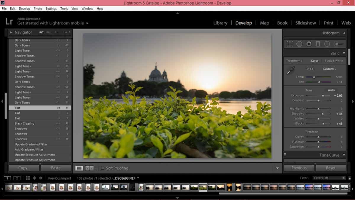 How to Brighten a Spot in Lightroom Using a Graduate Filter