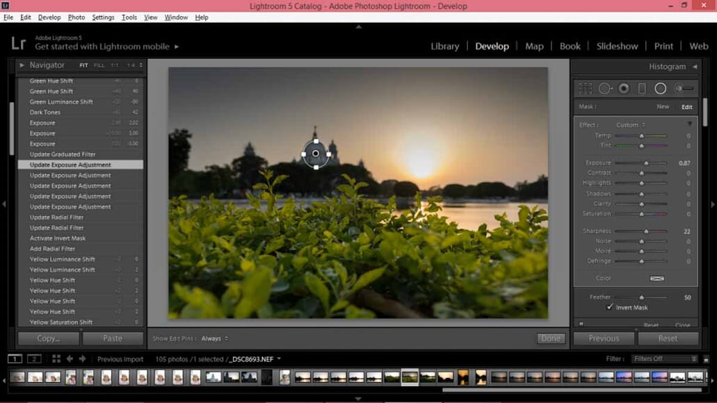 How to Brighten a Spot in Lightroom Using a Graduate Filter